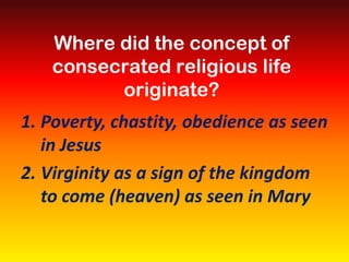 Consecrated religious life | PDF
