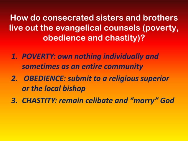 Consecrated religious life