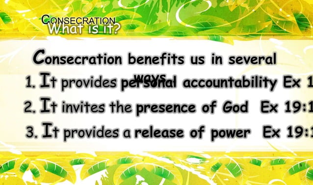 Consecration: What is it 2012? | PPTX | Christianity | Religion ...