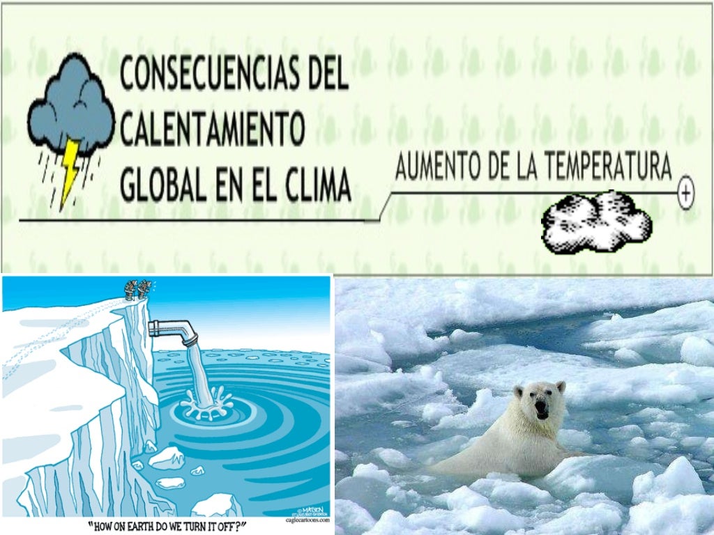 Consecuencias del calentamiento global. para niños