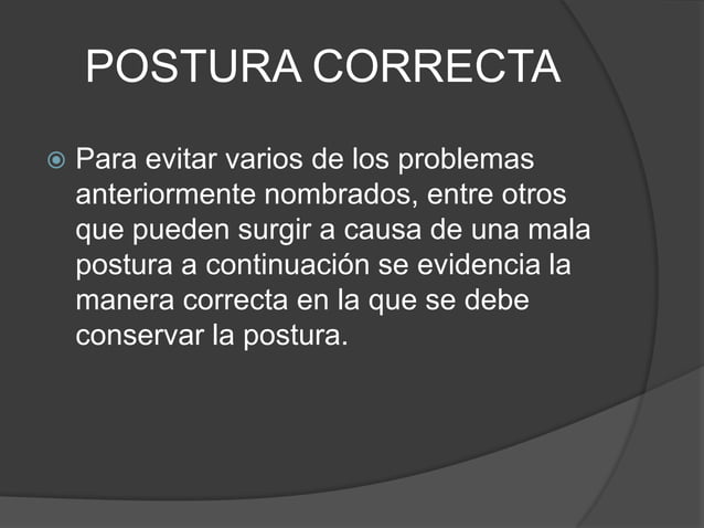 Consecuencias De Mala Postura Ppt