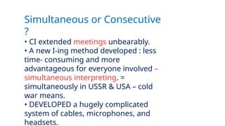Consecutive tr.pptxconsecutive translation | PPT