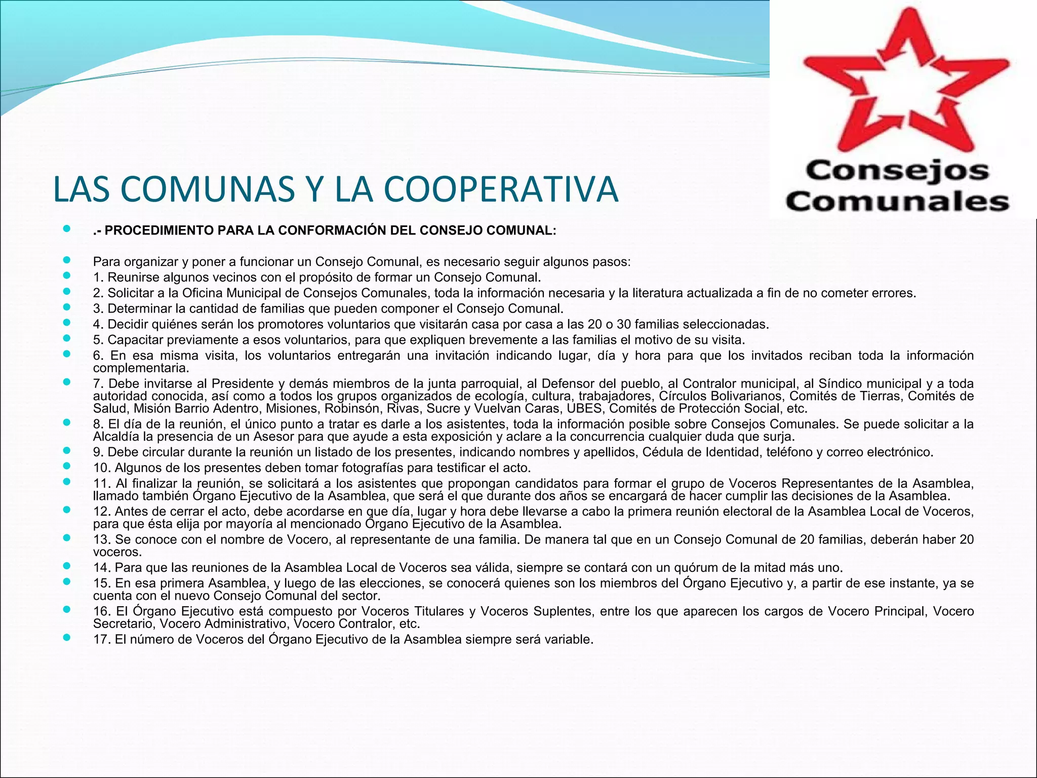 Consejo comunales | PPT