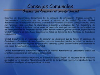 Consejo comunal y cooperativas | PPTX