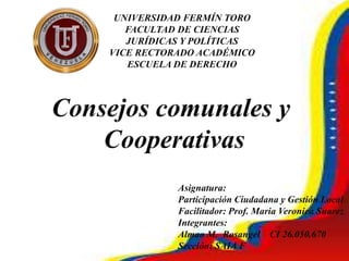 Consejos comunales y Cooperativas en Venezuela | PPTX