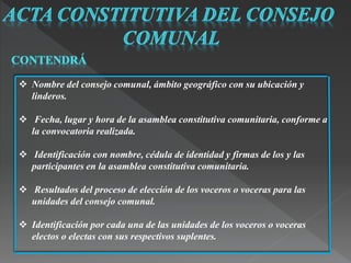 Consejos comunales y Cooperativas en Venezuela | PPTX
