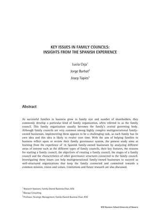 Family Councils | PDF