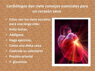 Consejos Para Cuidar Tu Corazon | PPS