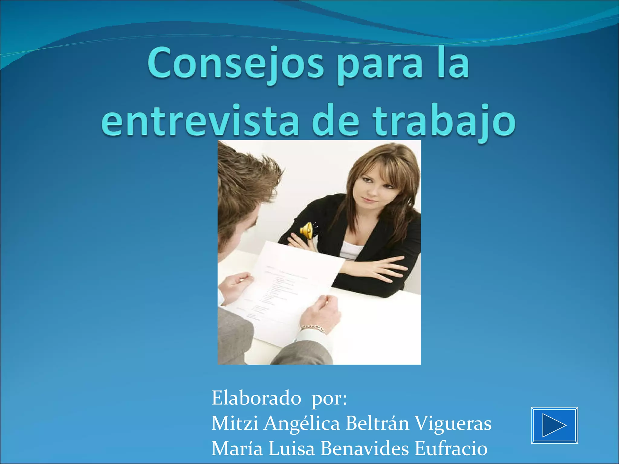 Consejos para la entrevista de trabajo2 | PPS