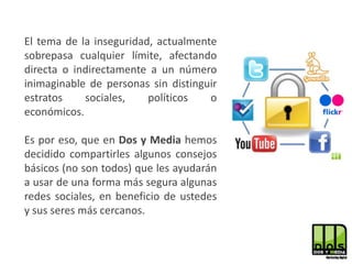 20 consejos básicos de seguridad para las redes sociales | PPTX