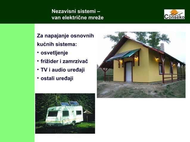 Conseko solarni sistemi - primena u srbiji | PPT