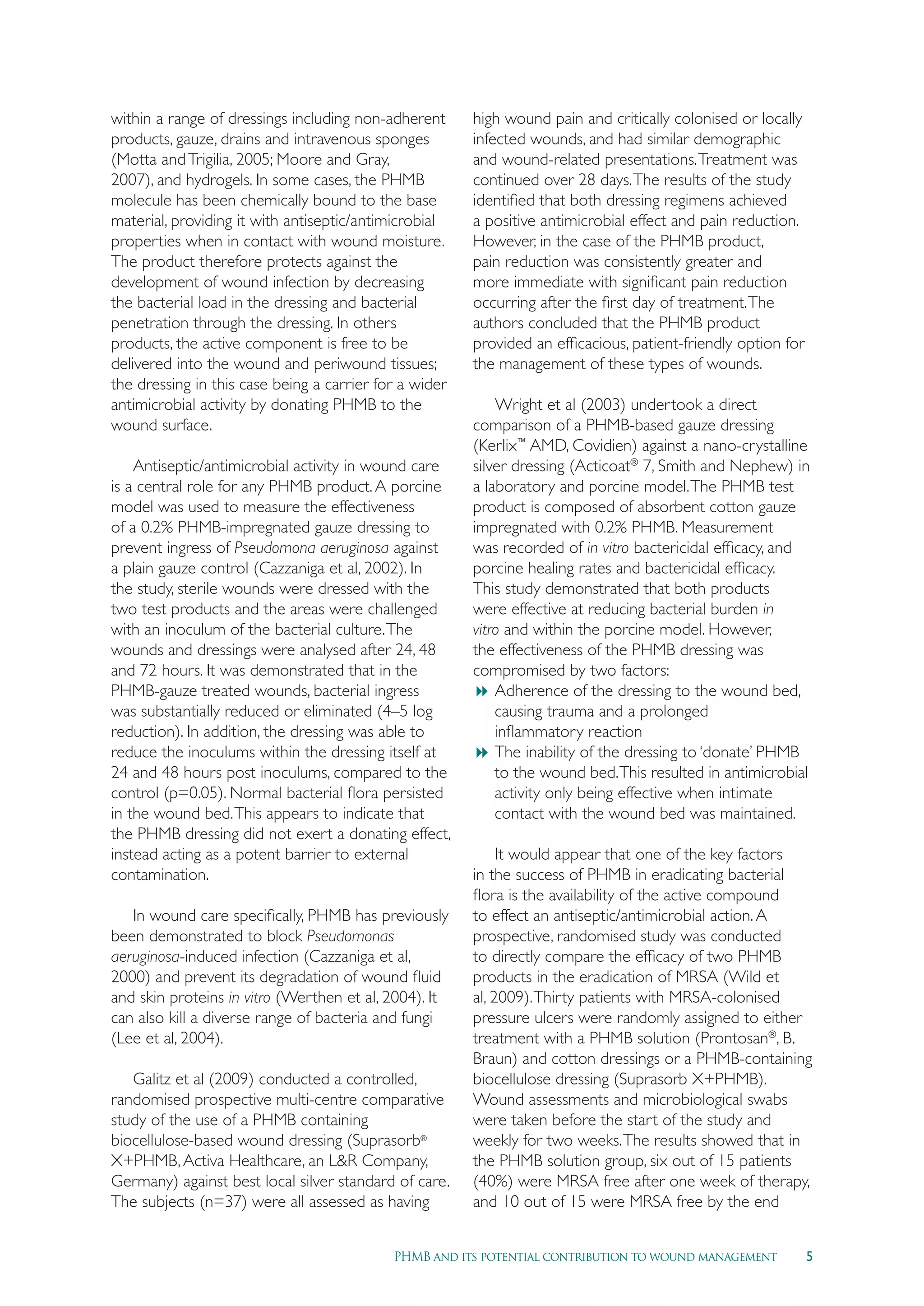Consenso de utilização de PHMB em feridas 2010 | PDF