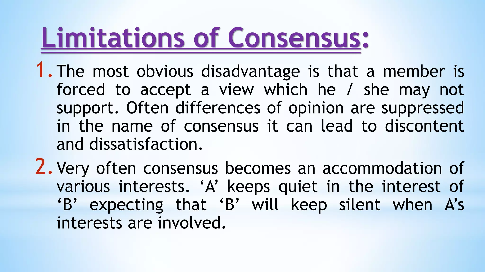 Consensus(agreement) | PPTX