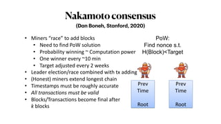 Consensus in Permissionless Decentralized Networks | PPT