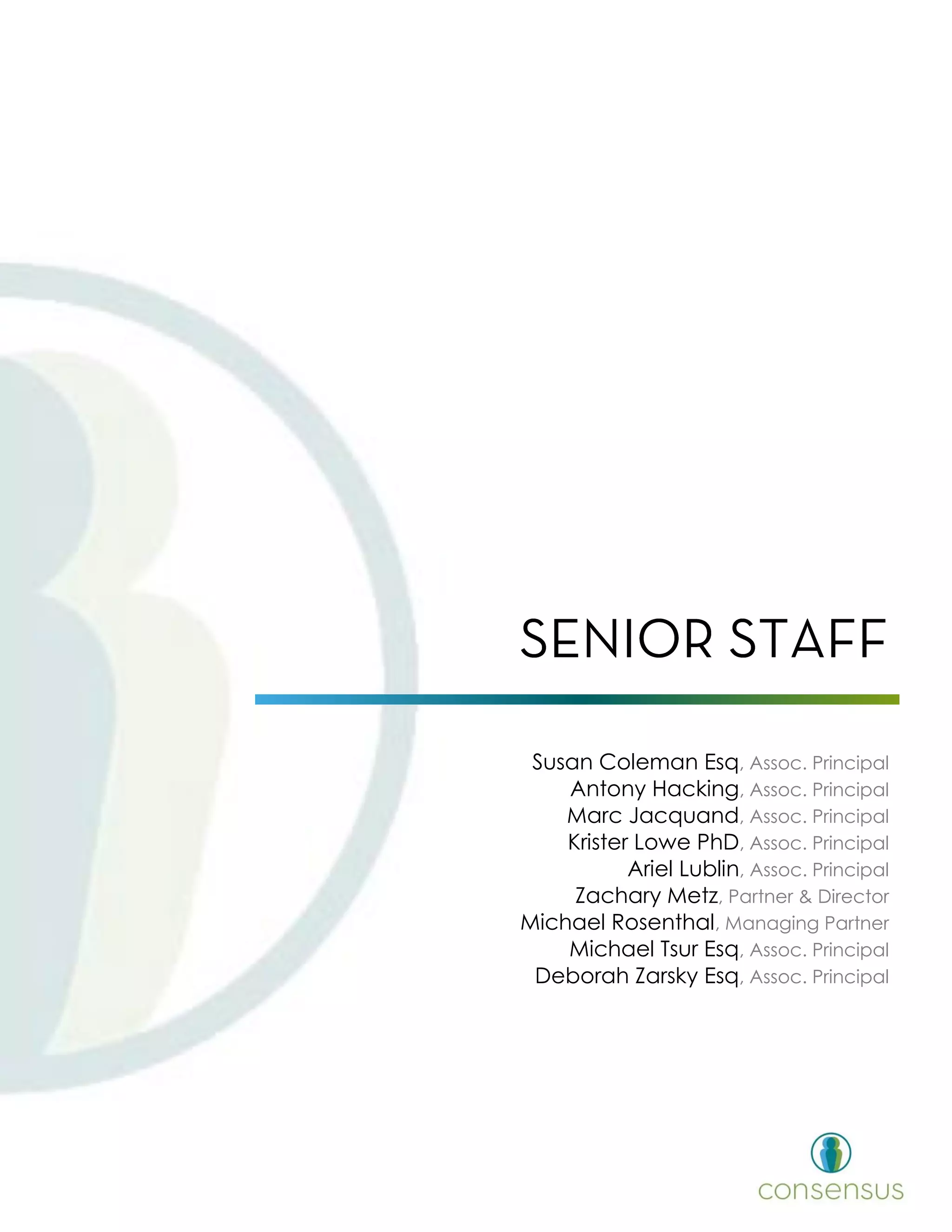 Consensus: Company Brochure | PDF | Management Consulting Industry ...