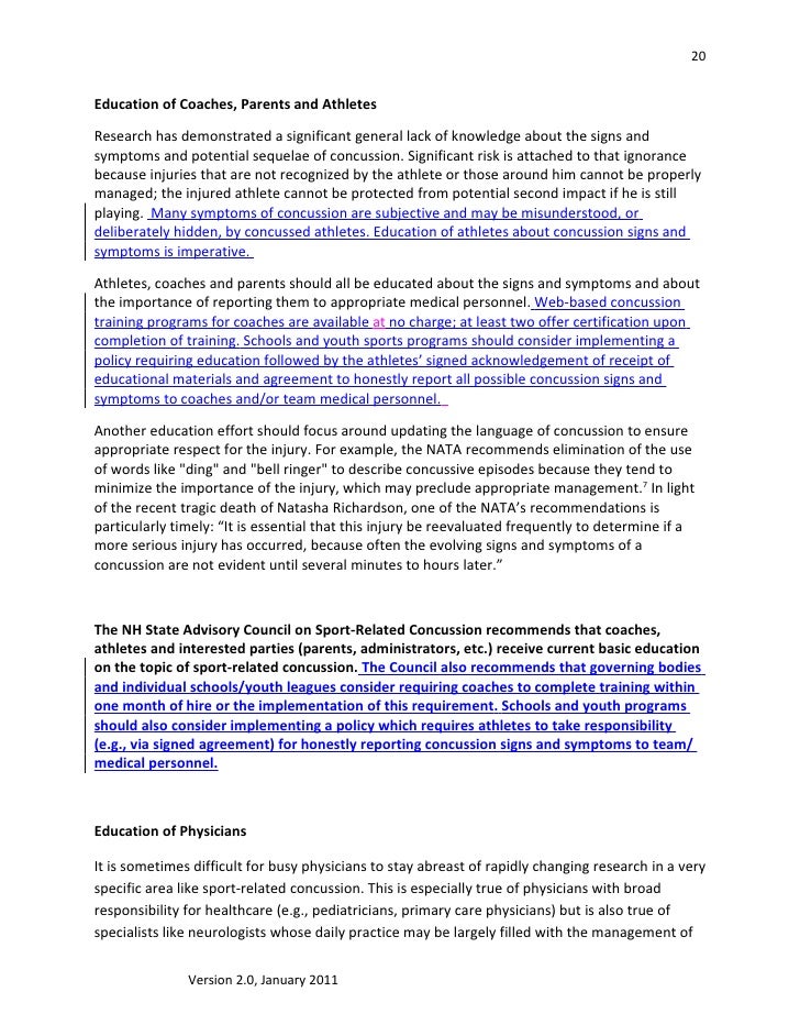Consensus Statement Version 2.0 D R A F T 12 10