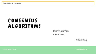 Consensus algorithms_PapersWeLove2018Sep | PPT