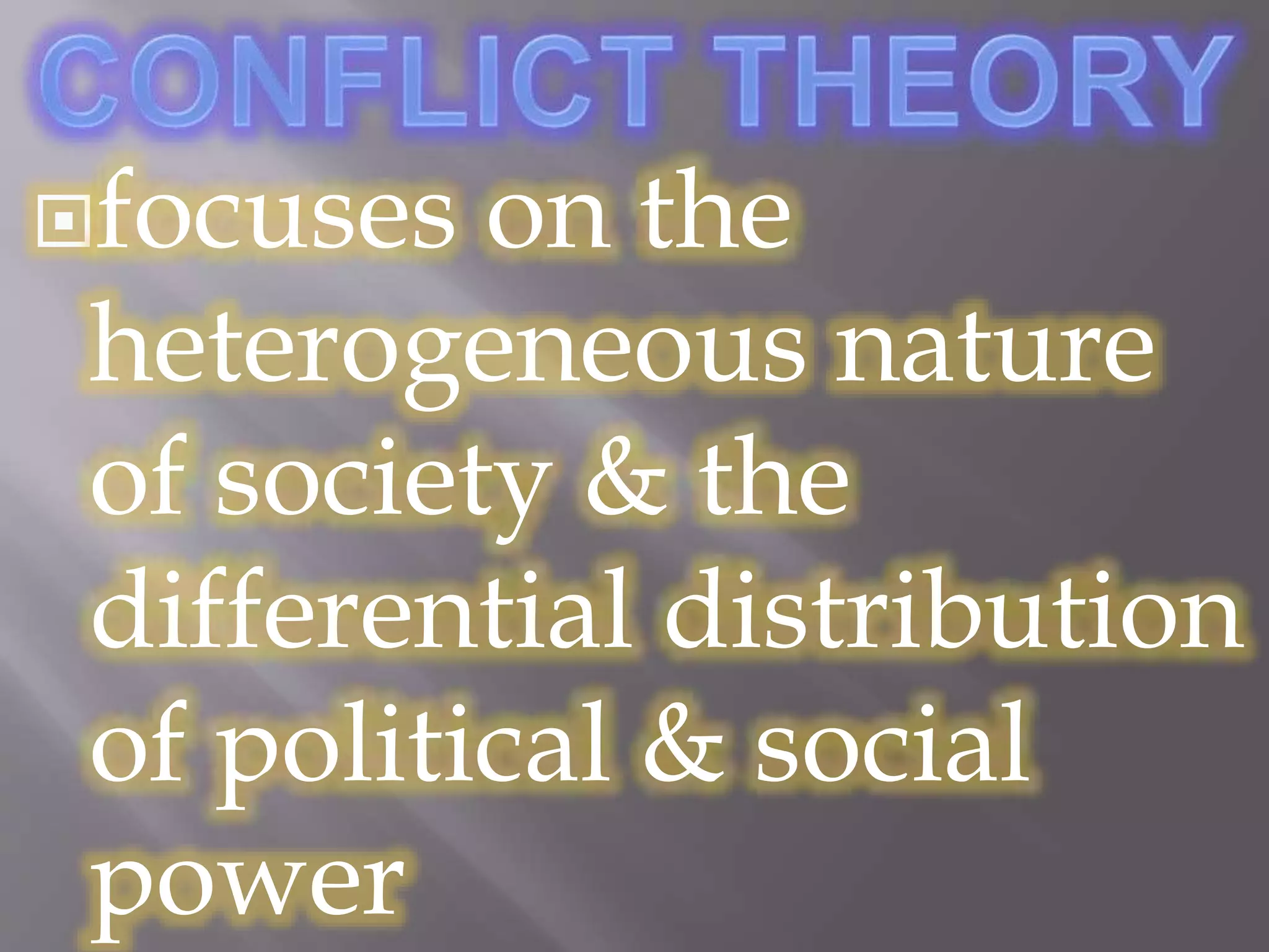 Consensus & conflict theory | PPTX