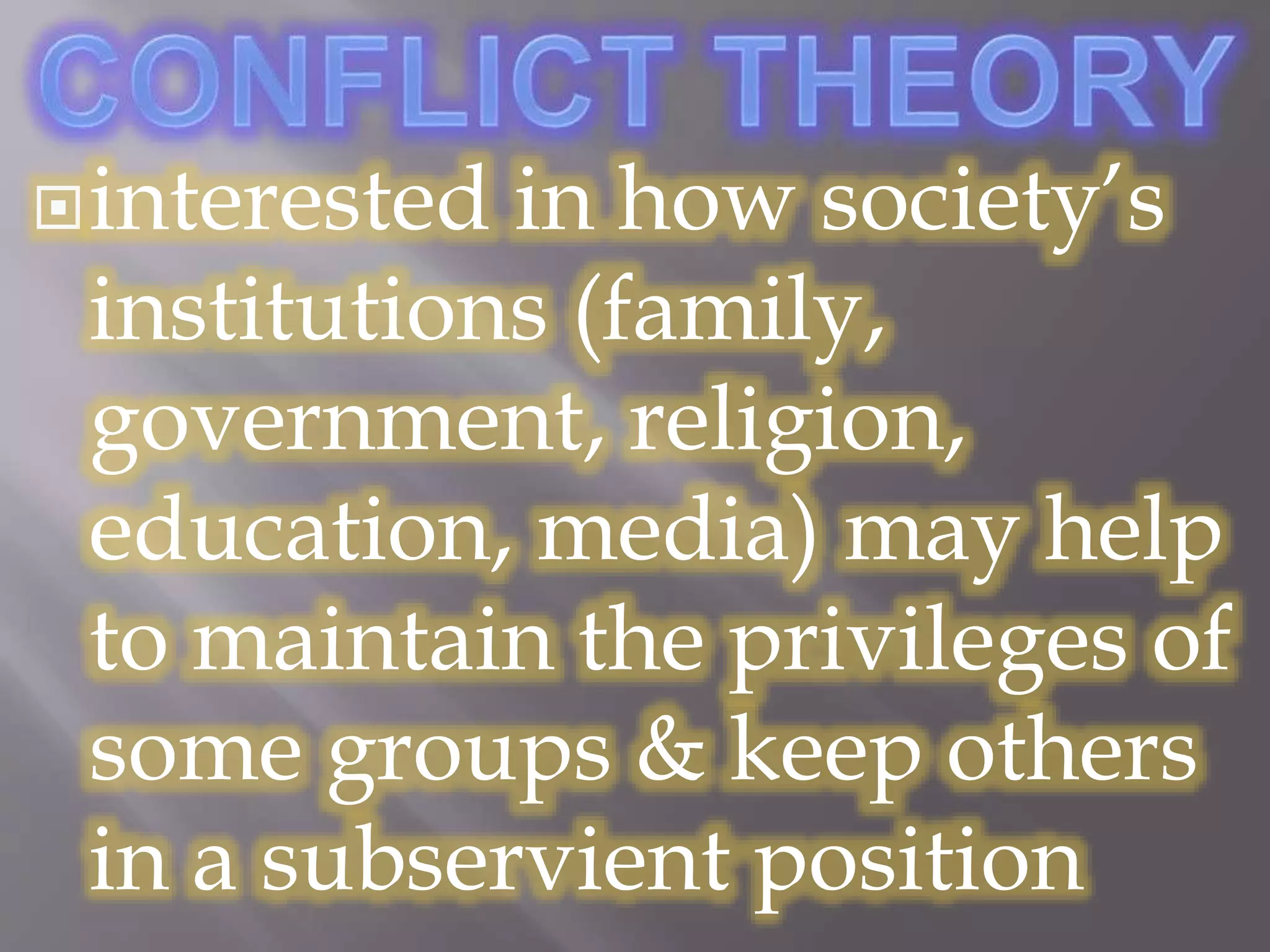 Consensus & conflict theory | PPTX