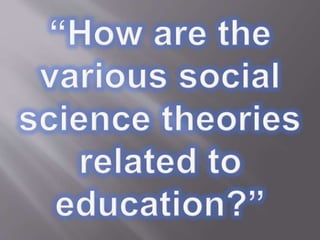 Consensus & conflict theory | PPTX