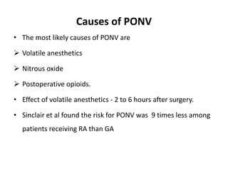 Consensus guidelines for the management of PONV | PPTX