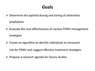 Consensus guidelines for the management of PONV | PPTX