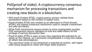 This pdf contains consensus mechanism its types and its need. | PDF