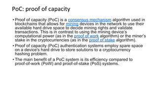 This pdf contains consensus mechanism its types and its need. | PPT