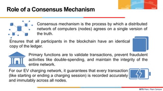 Detailed and comprehensive Consensus Mechanism for EV Charging ...