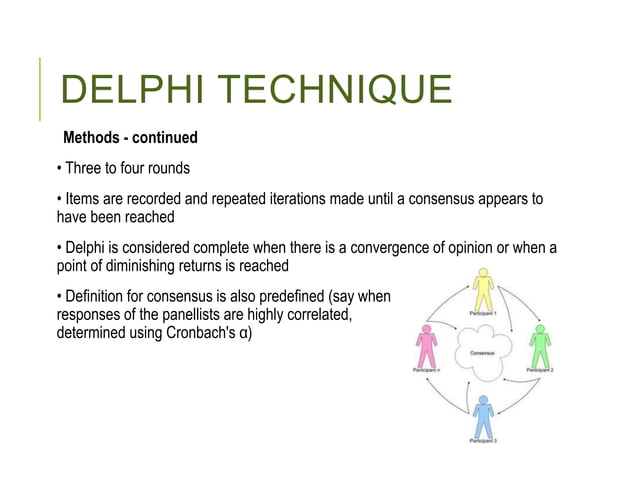 Consensus method - Nominal Group technique and Delhi technique | PPTX