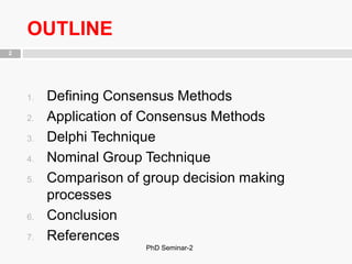 Consensus methods | PPTX