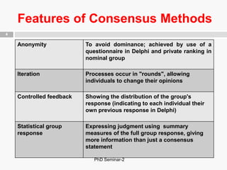 Consensus methods | PPTX