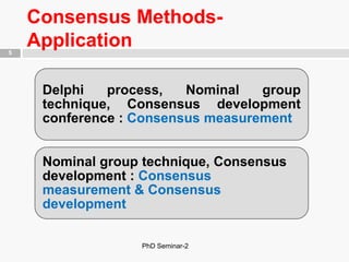 Consensus methods | PPTX