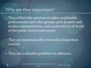 Consensus Standards | PPTX