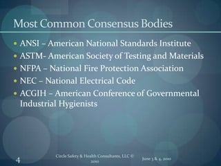 Consensus Standards | PPTX