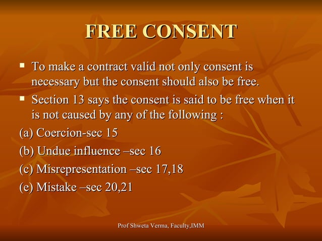 free Consent | PPT