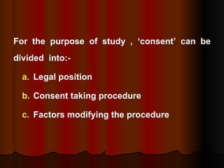 Consent | PPT