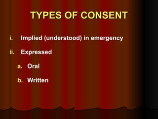 Consent | PPT