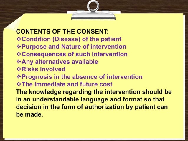 Patient Consent | PPTX | Medical Health