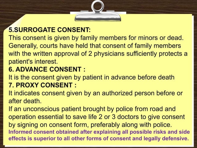 Patient Consent | PPTX | Medical Health