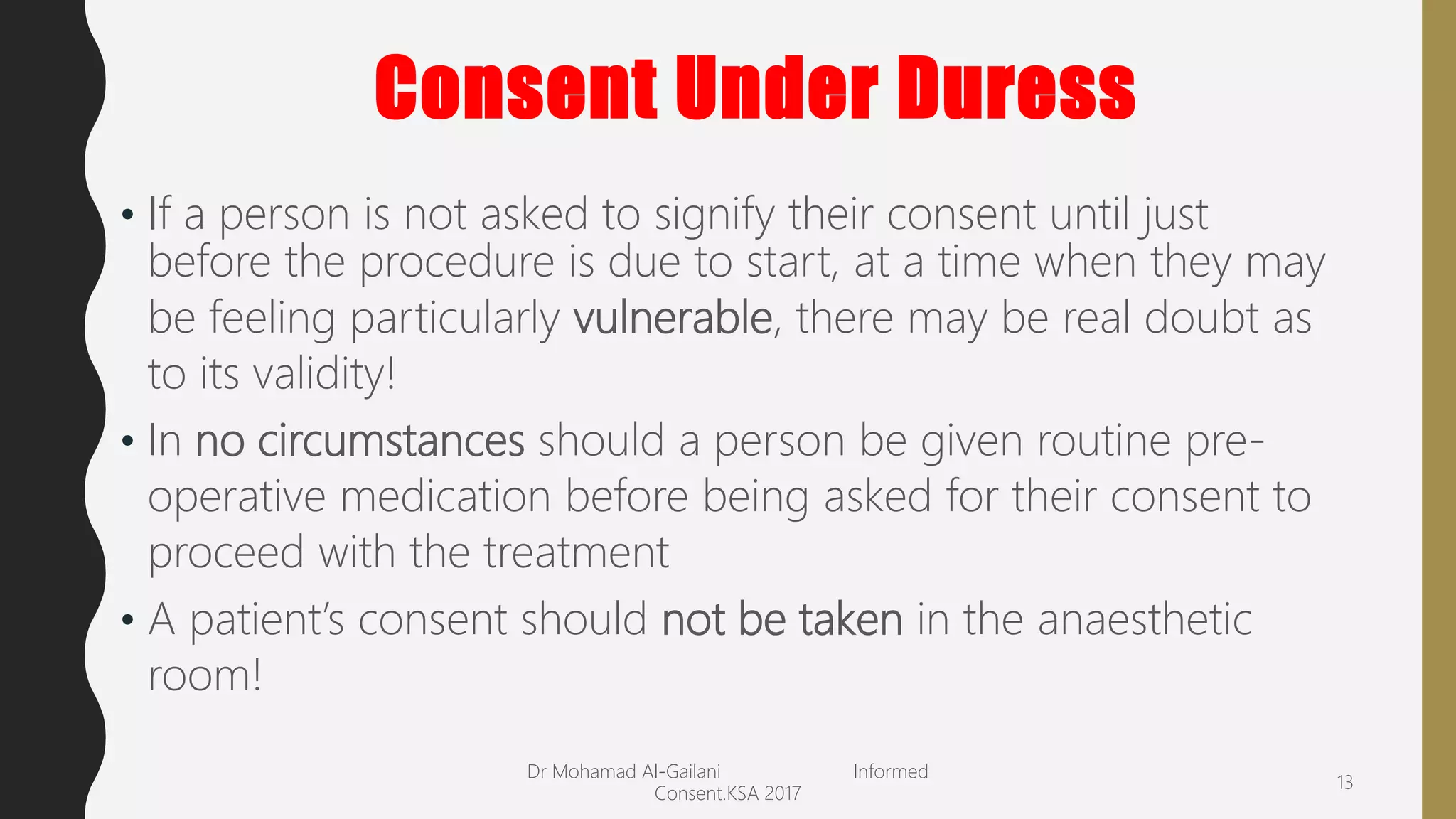 Informed Consent.KSA, 2017 | PPTX