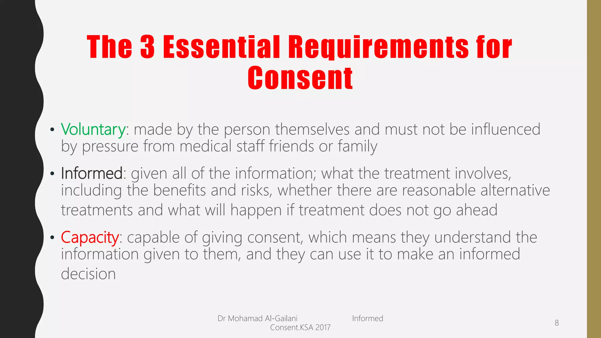 Informed Consent.KSA, 2017 | PPTX