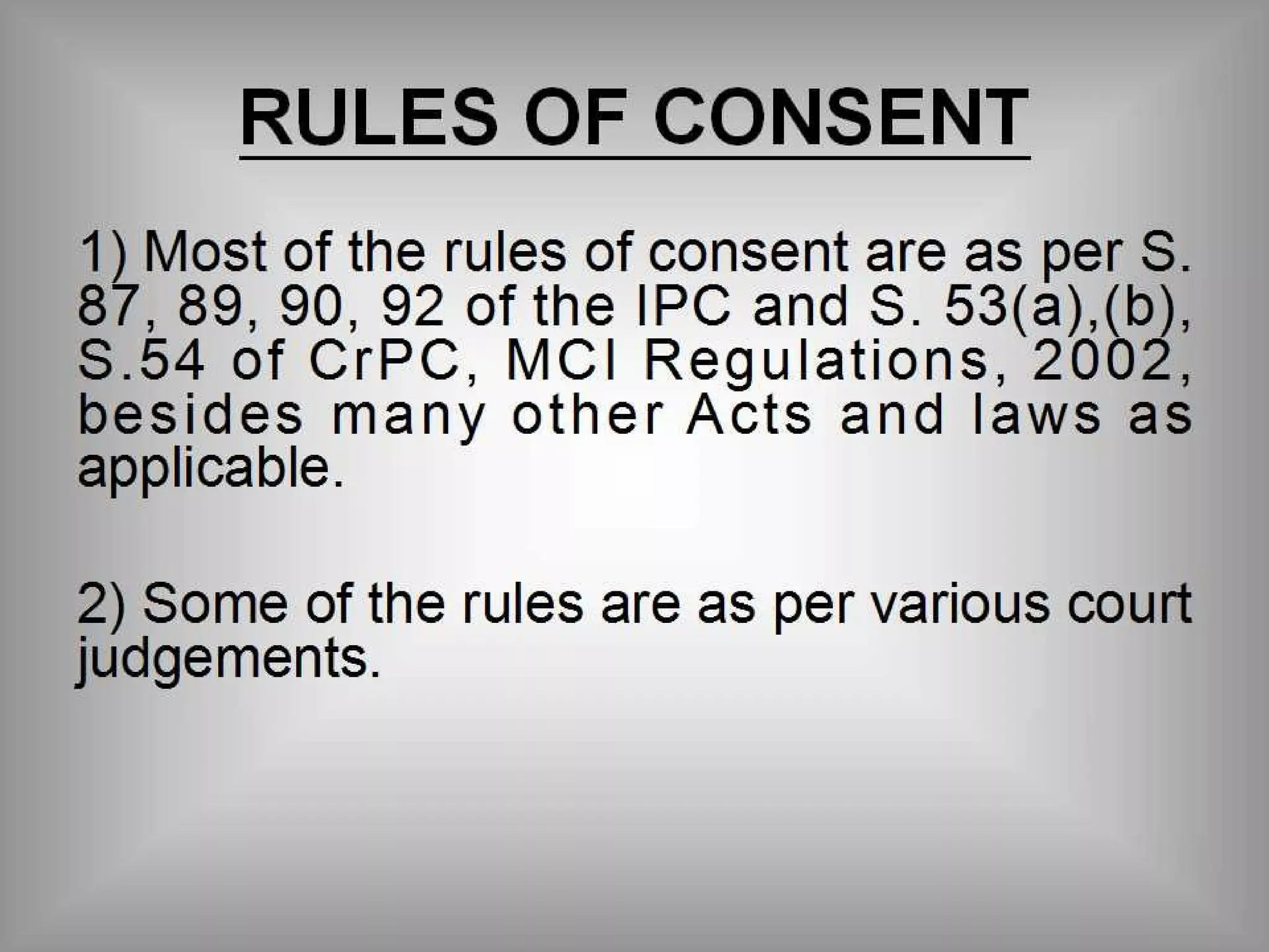Consent | PPT
