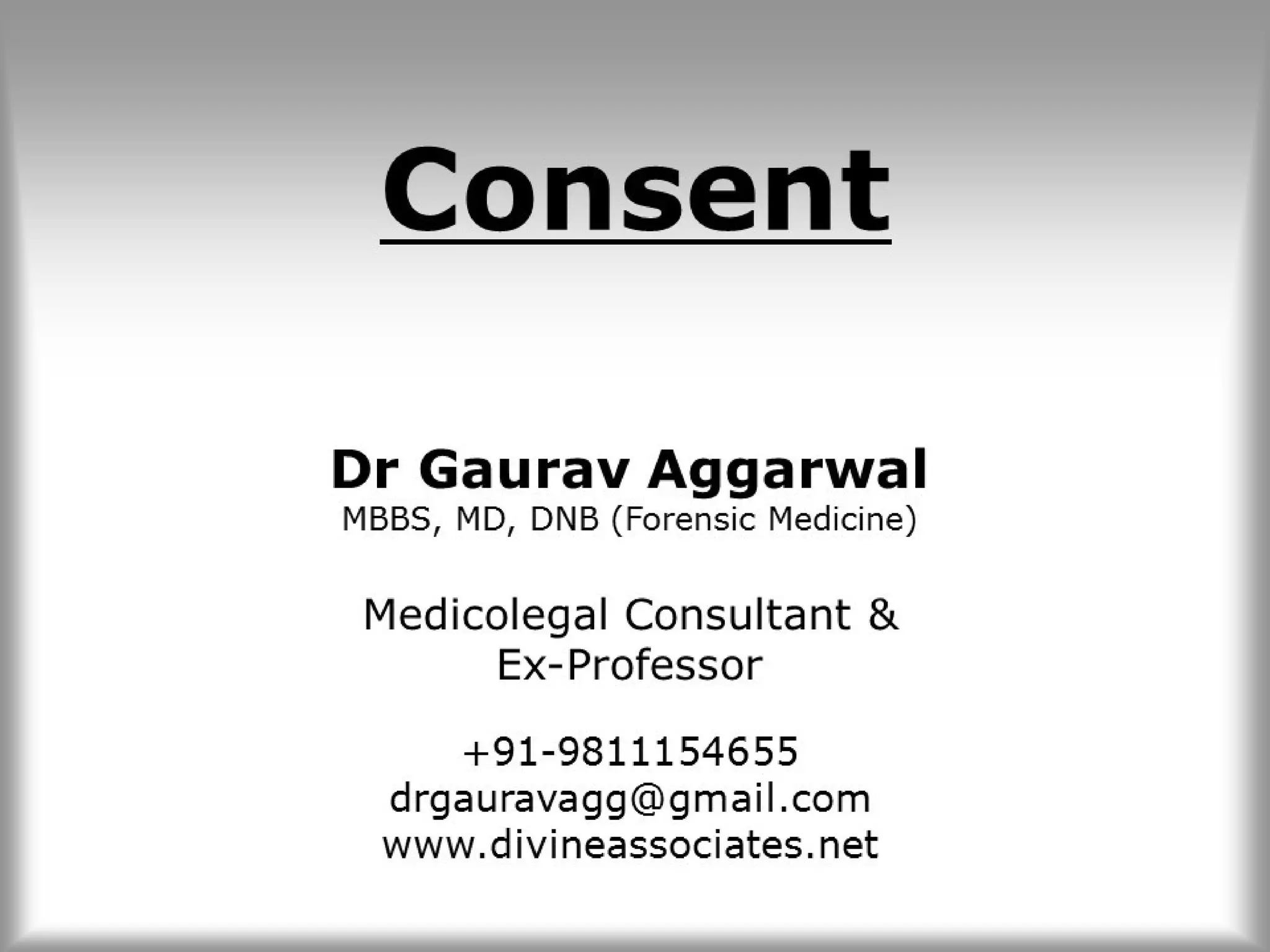 Consent | PPT