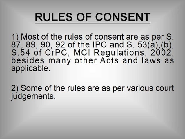 Consent | PPT | Law