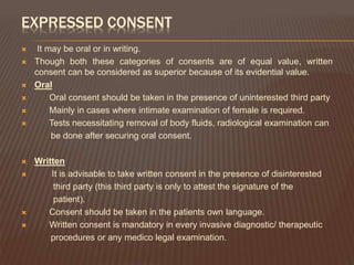 presentation on conset in medical practice | PPTX
