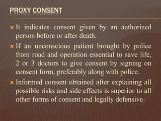 presentation on conset in medical practice | PPTX