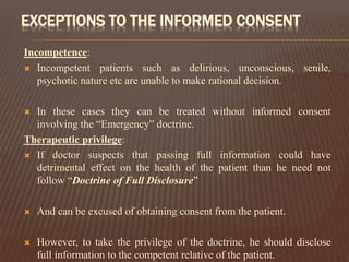 presentation on conset in medical practice | PPTX