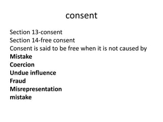indian contracts act - 1872 , consent.ppt