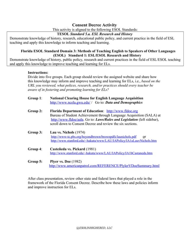 Consent Decree Florida | PDF